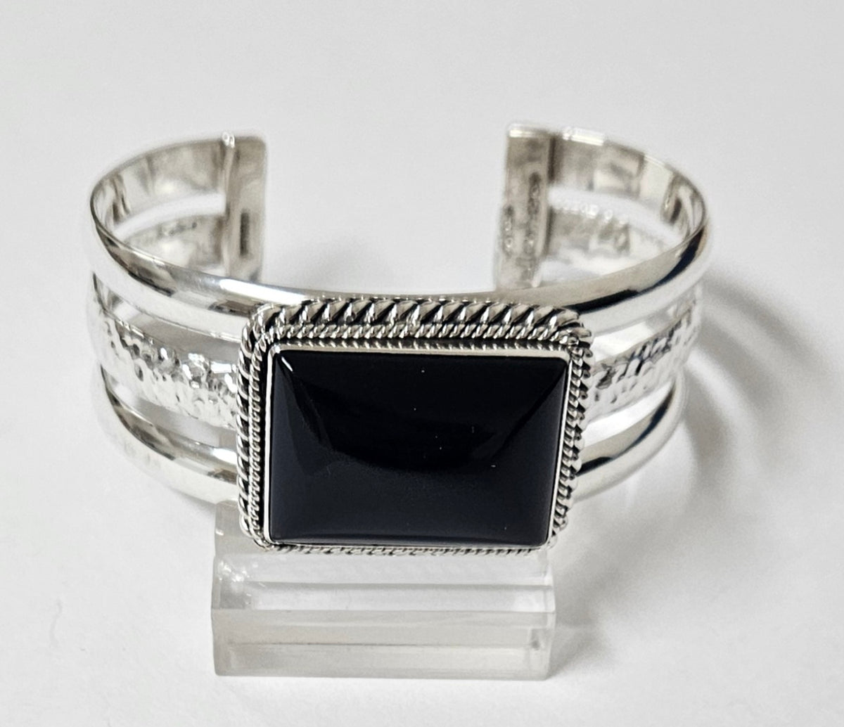 1213 Black Onyx Cuff — Turquoise Tortoise Gallery