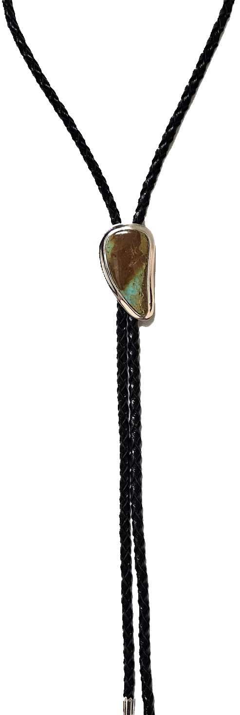 JAC06 Royston Turquoise Bolo Tie — Turquoise Tortoise Gallery