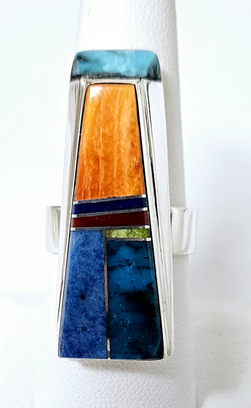 WM79 Multi Stone Ring — Turquoise Tortoise Gallery