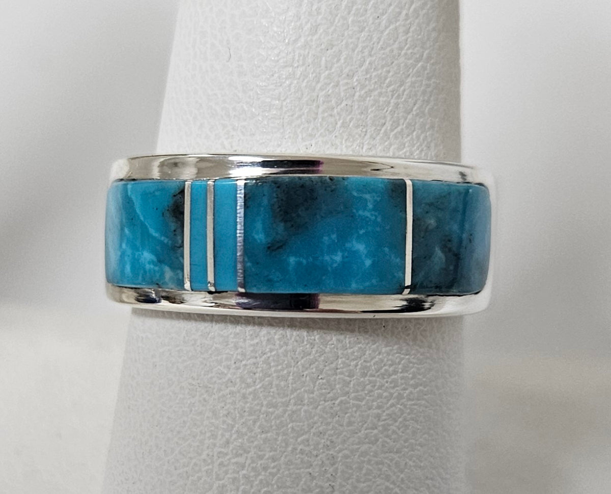 WM117 Turquoise Men's Ring — Turquoise Tortoise Gallery